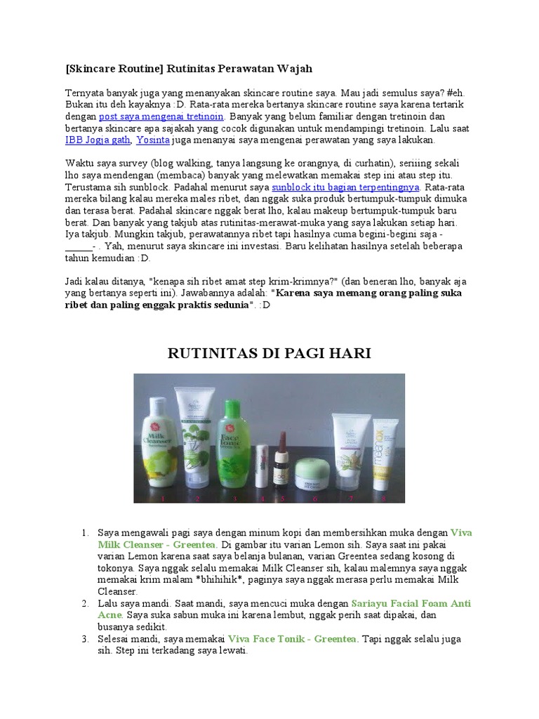 Skincare Routine Pdf