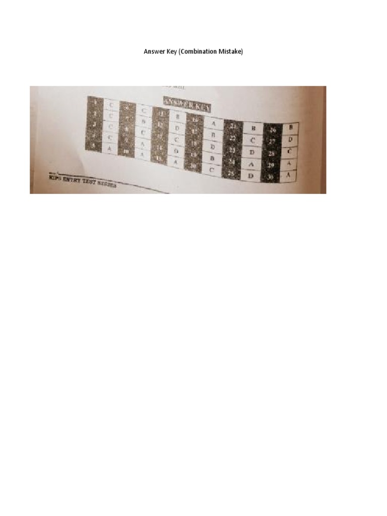 Test 2 Answer Key Pdf