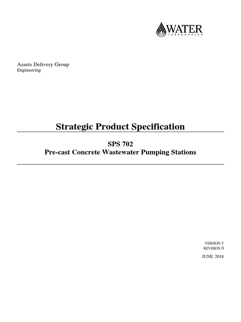 SPS702 Precast Concrete Wastewater Pumping Station and Access Chambers ...