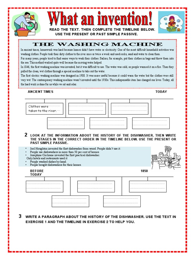 What An Invention Reading Comprehension Exercises Tests Writing Crea ...