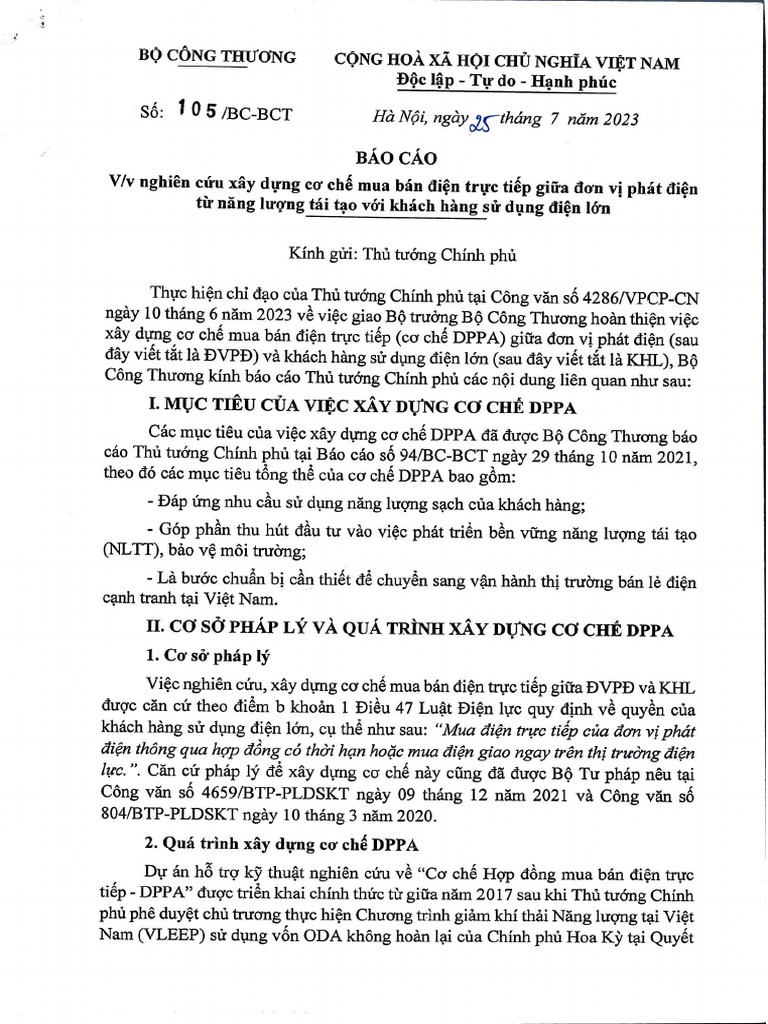 Báo Cáo 105 Dppa | PDF