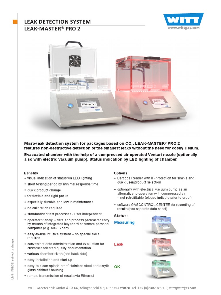 Leak Detection Leak Master Pro2 Uk Pdf