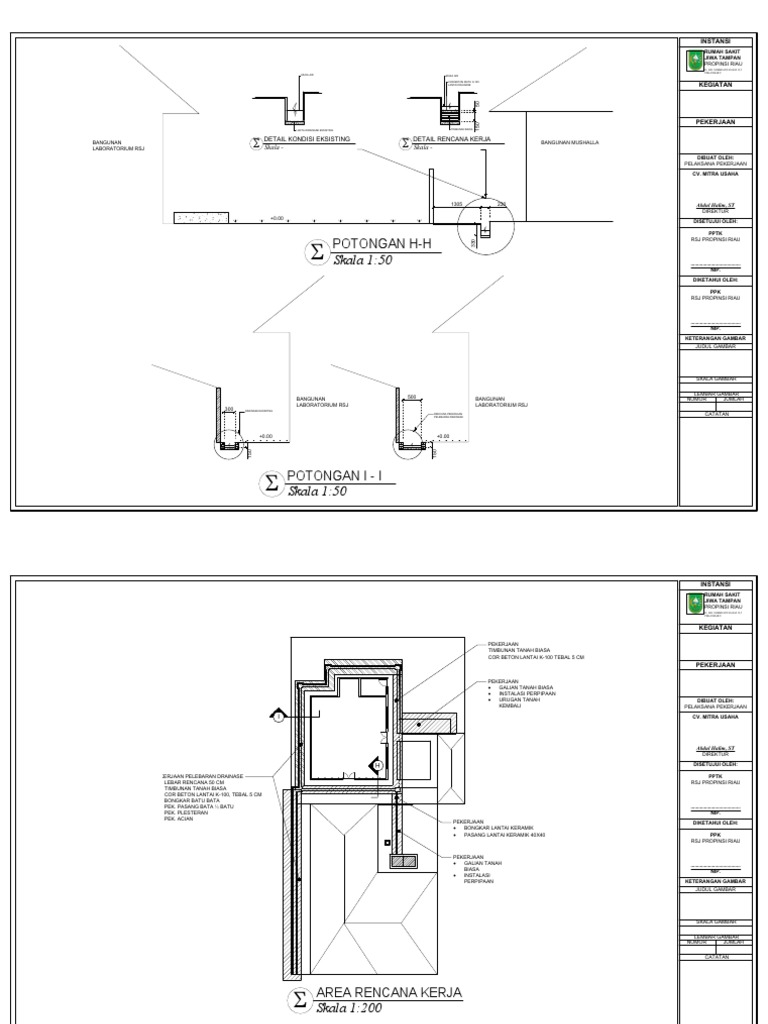 DWG Drainase RSJ (Rev 2) | PDF
