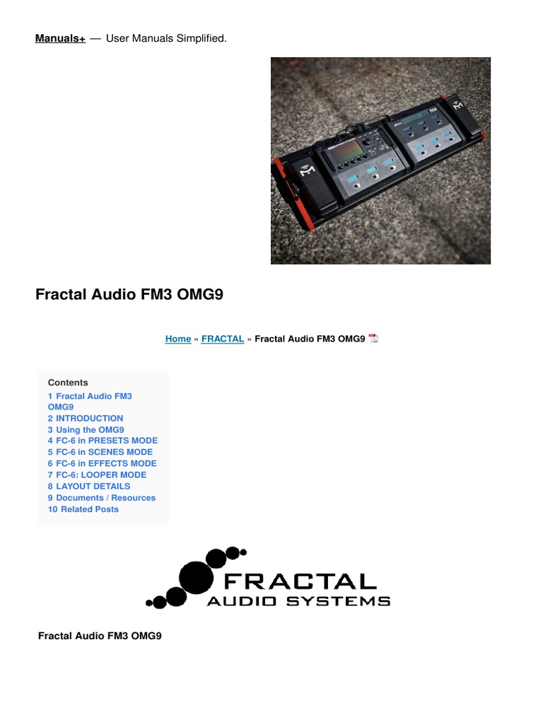 Fractal Audio fm3 Omg9 Manual | PDF | Computing | Computer Engineering