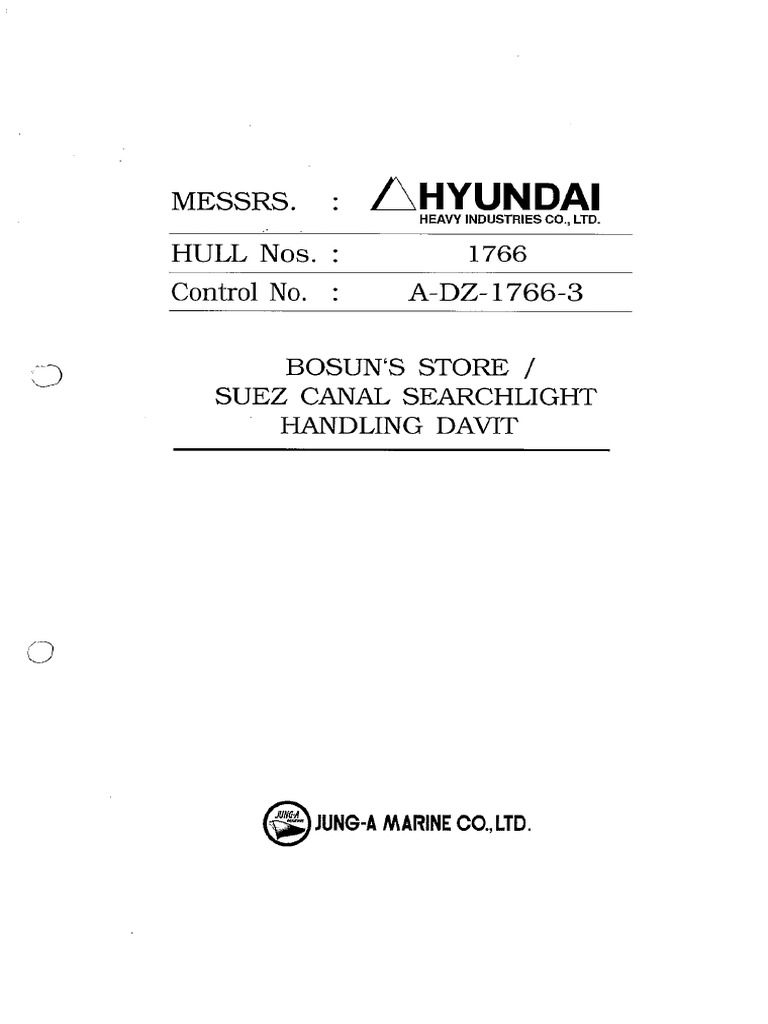 Bosun Store Davit | PDF