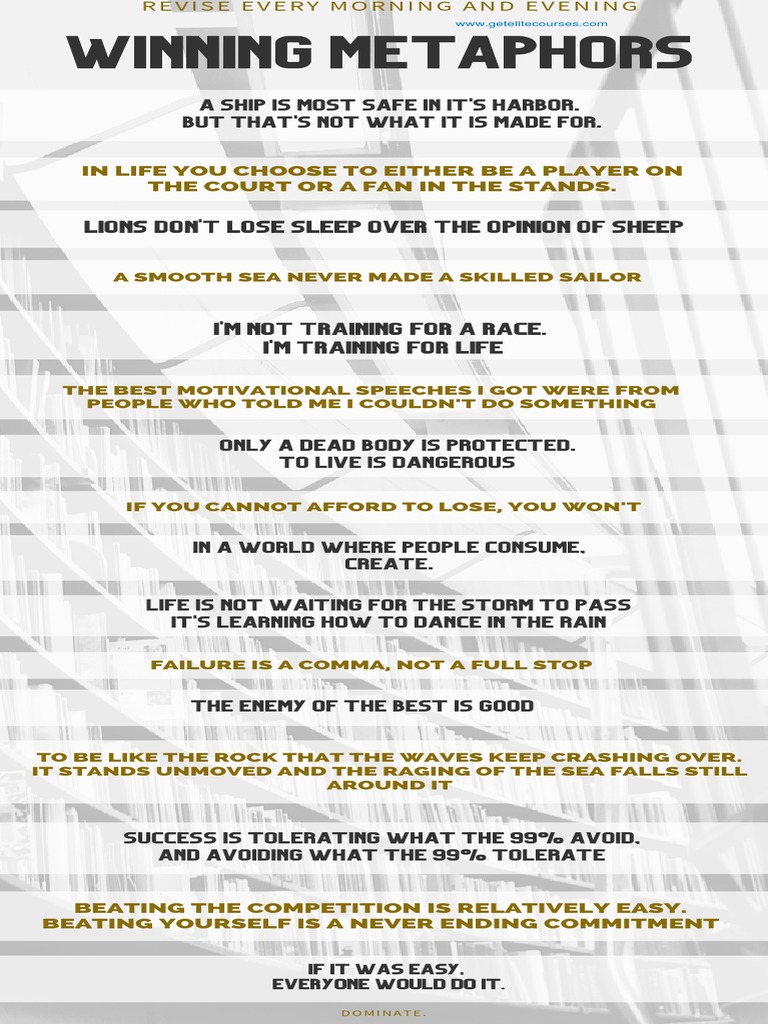 Winning Metaphors | PDF