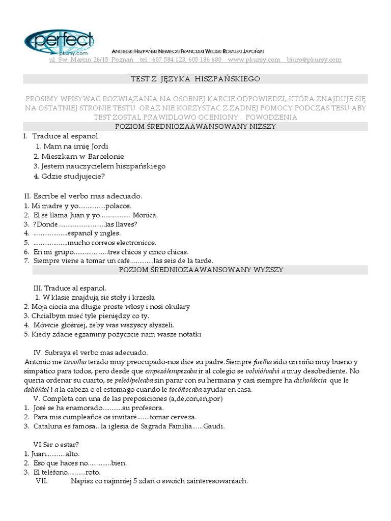 Hiszpanski | PDF