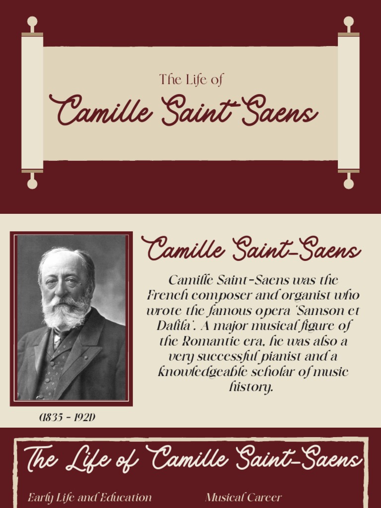 Camille Saint-Saens PRESENTATION | PDF