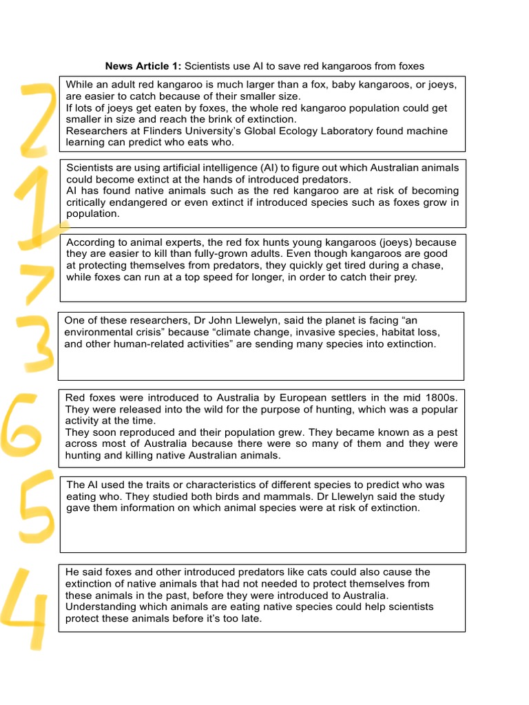 Lesson 3 News Articles | PDF