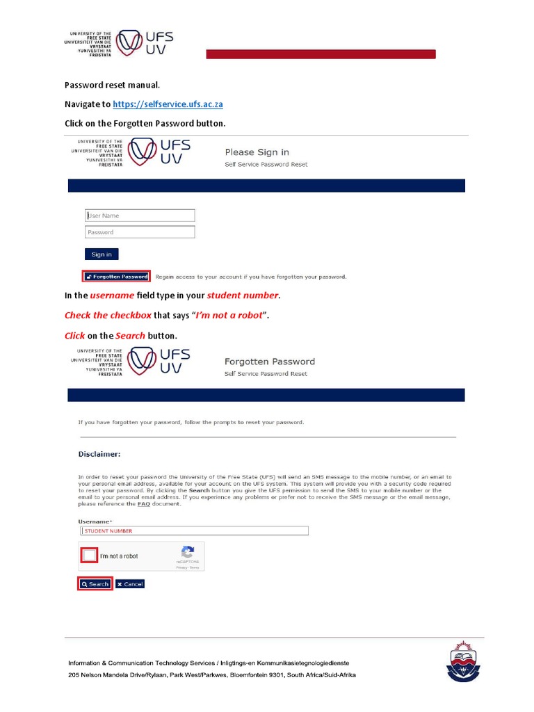 Password Reset Manual Pdf