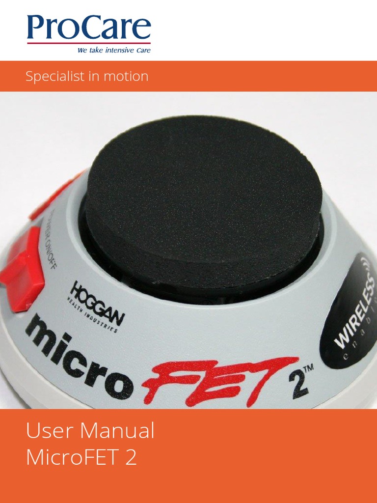 MuscleTester MicroFet2 H-Scientific Man | PDF