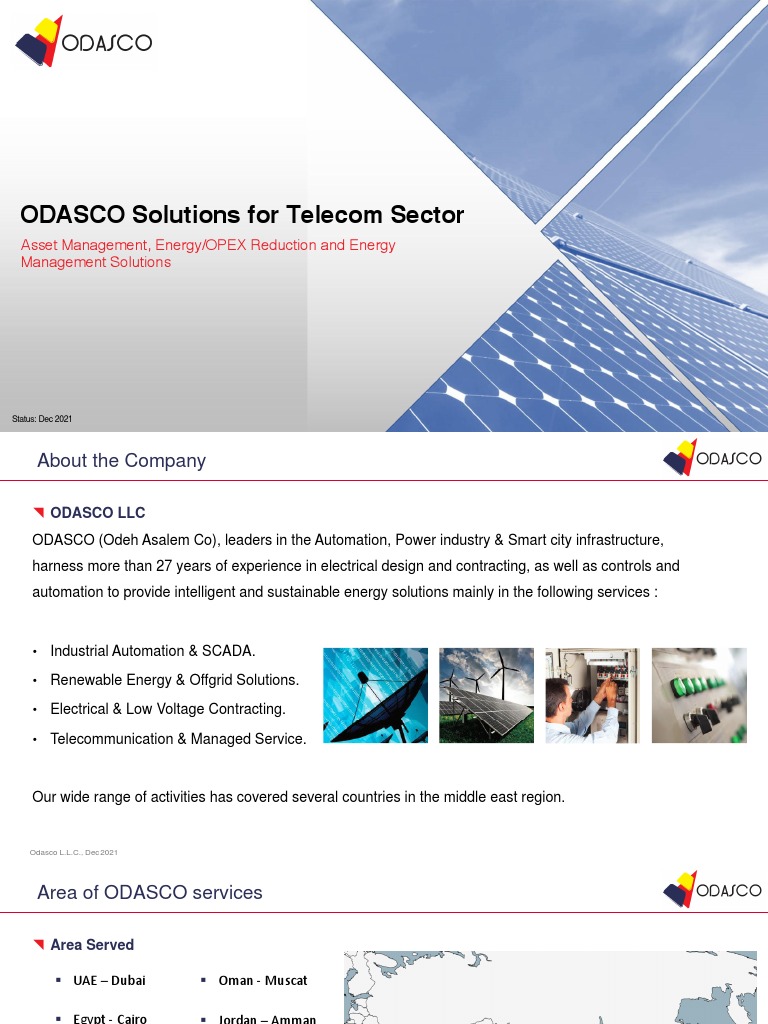 ODASCO Telecom Solutions Dec 2021 | PDF
