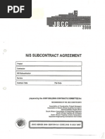 JBCC NS Subcontract Agreement Edition 5.0 (ID 815819) | PDF