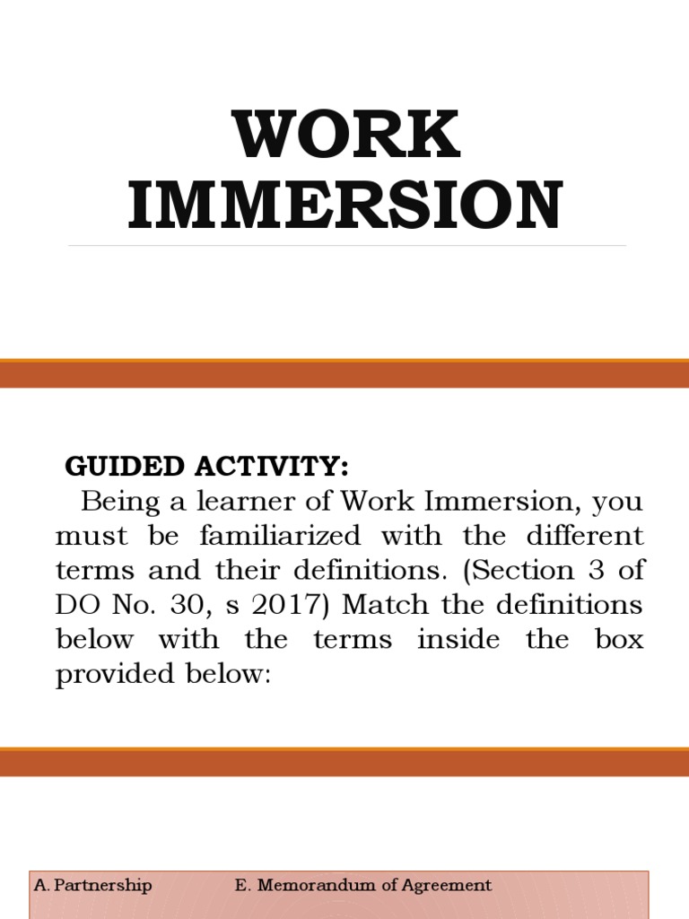 Work Immersion | PDF | Occupational Safety And Health | Hazards
