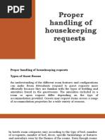 Lesson 2 - Handling Housekeeping Requests | PDF | Housekeeping | Home