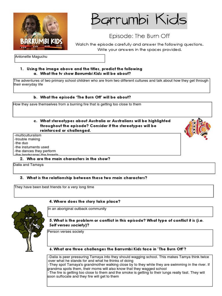 Barumbi Kids Worksheet | PDF