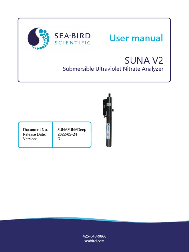 Manual SUNA | PDF | Usb | Data