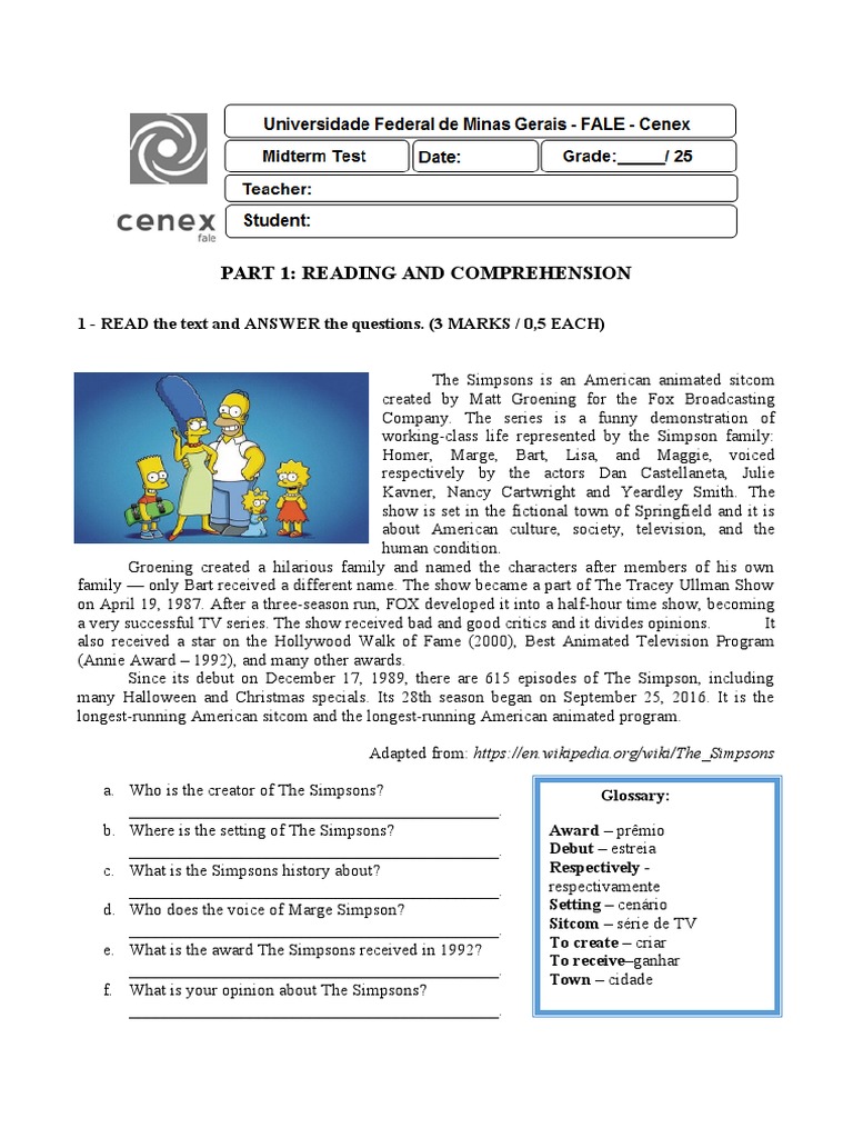 Test Simpsons | PDF | Works | Television Episodes