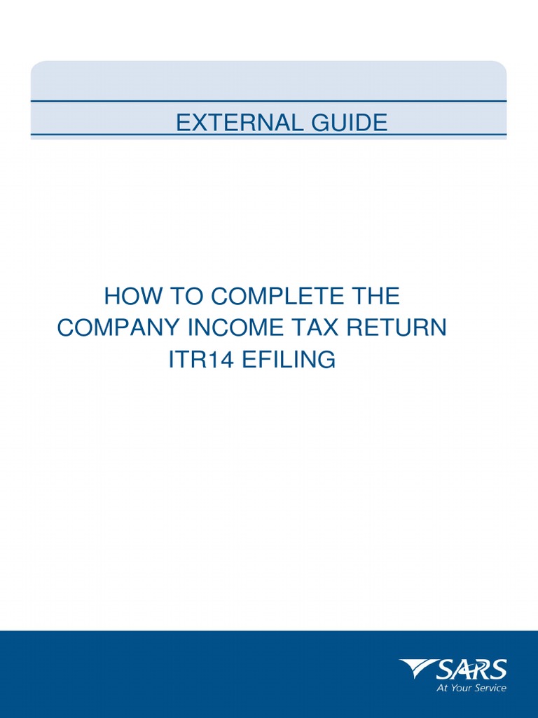 IT-ELEC-03-G01 - How To Complete The Company Income Tax Return ITR14 ...
