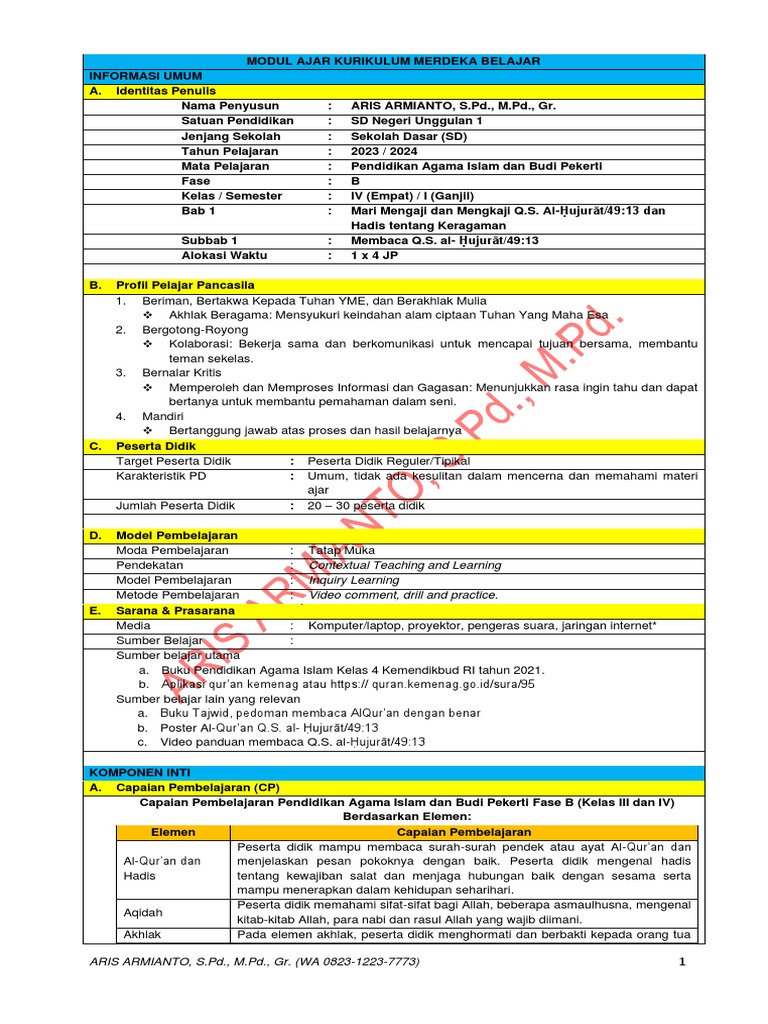 2739 - 01 Modul Paibp KLS Iv SMS 1 | PDF
