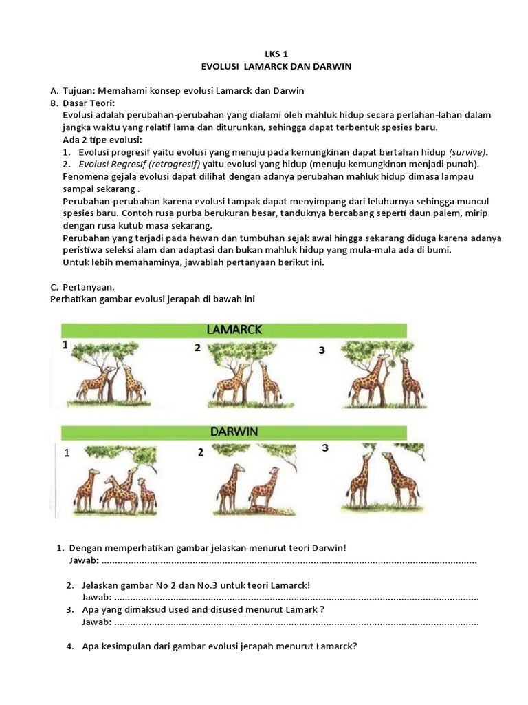 Evolusi: Lamarck vs. Darwin | PDF