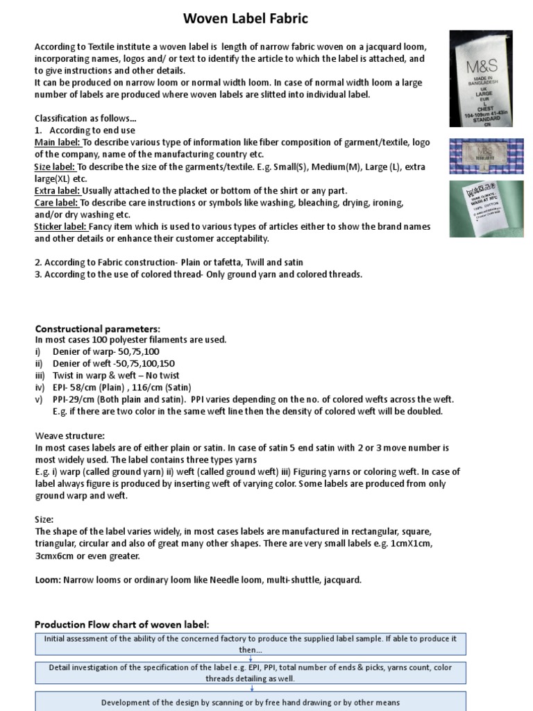Label, Net, Lace, Gauge, Leno | PDF