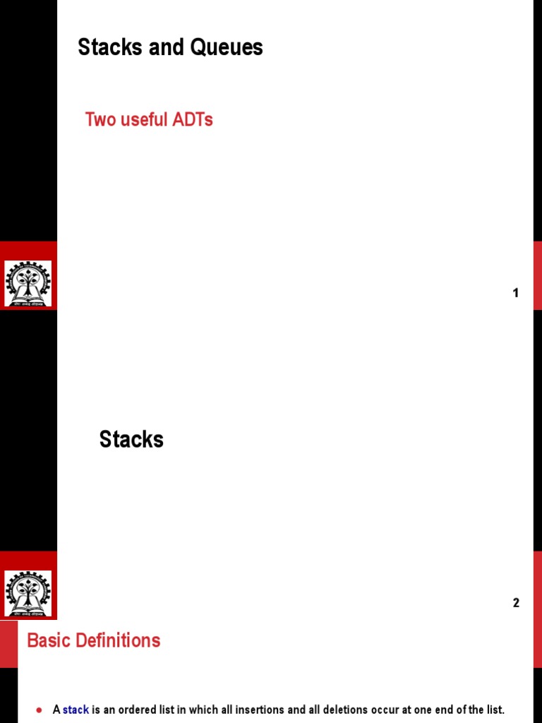 14 Stacks Queues | PDF 14 Stacks Queues | PDF