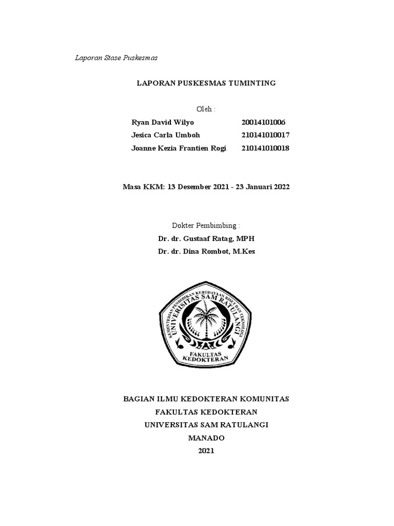 Laporan Puskesmas | PDF