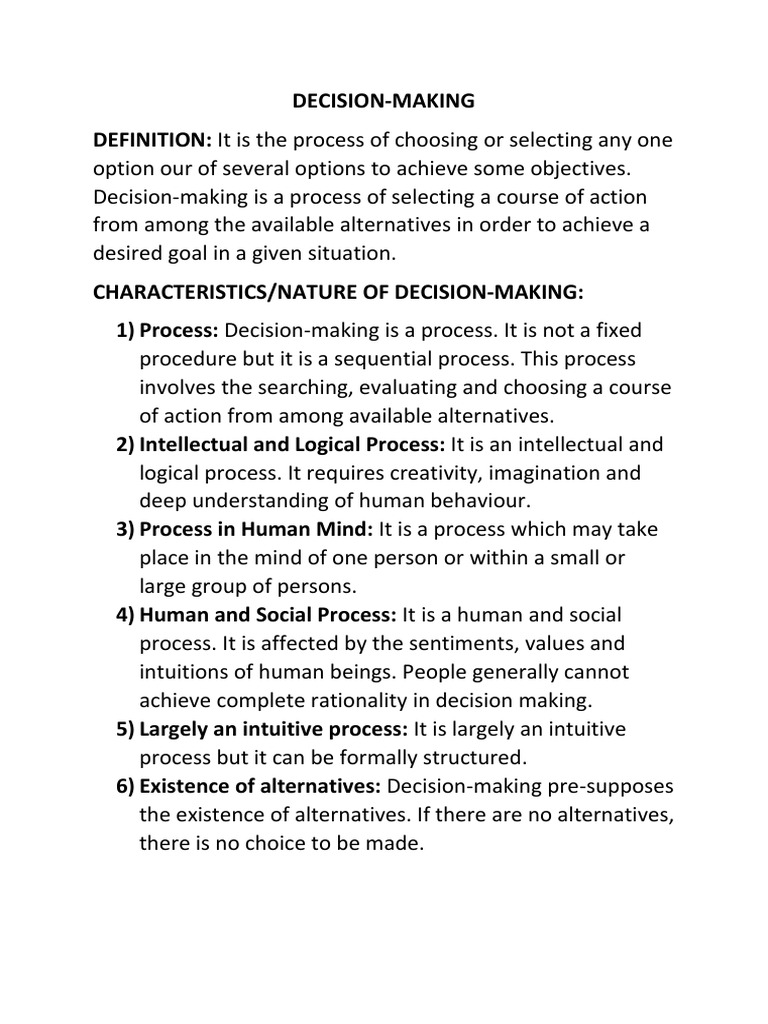Decision Making | PDF | Decision Making | Medical Diagnosis