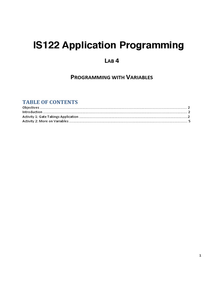 Lab 4 Pdf Variable Computer Science Scope Computer Science