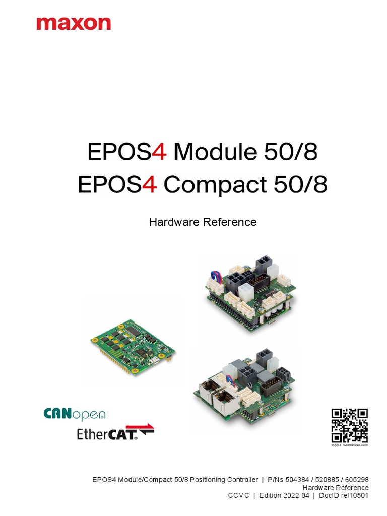 EPOS4 Module-Compact 50-8 Hardware-Reference-2022 | PDF | Electrostatic ...
