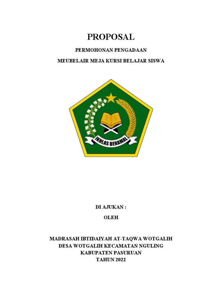 Dokumen - Tips - Proposal Permohonan Meja Dan Kursidocx | PDF