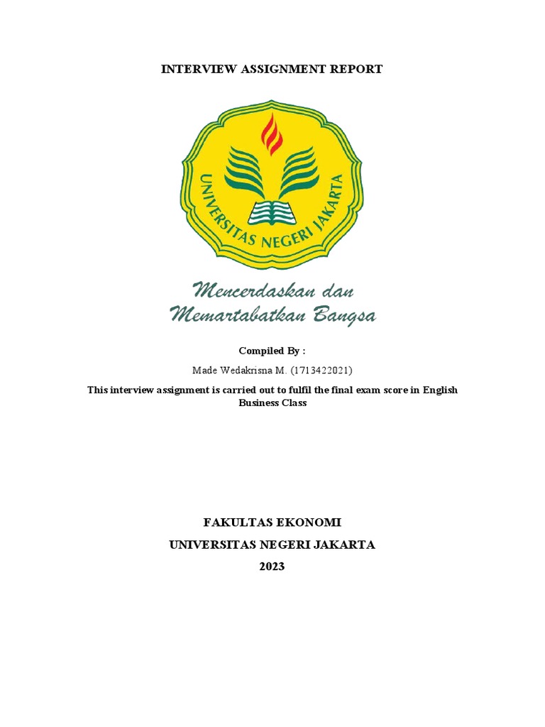 Interview Assignment Report | PDF | Sustainability | Cognition