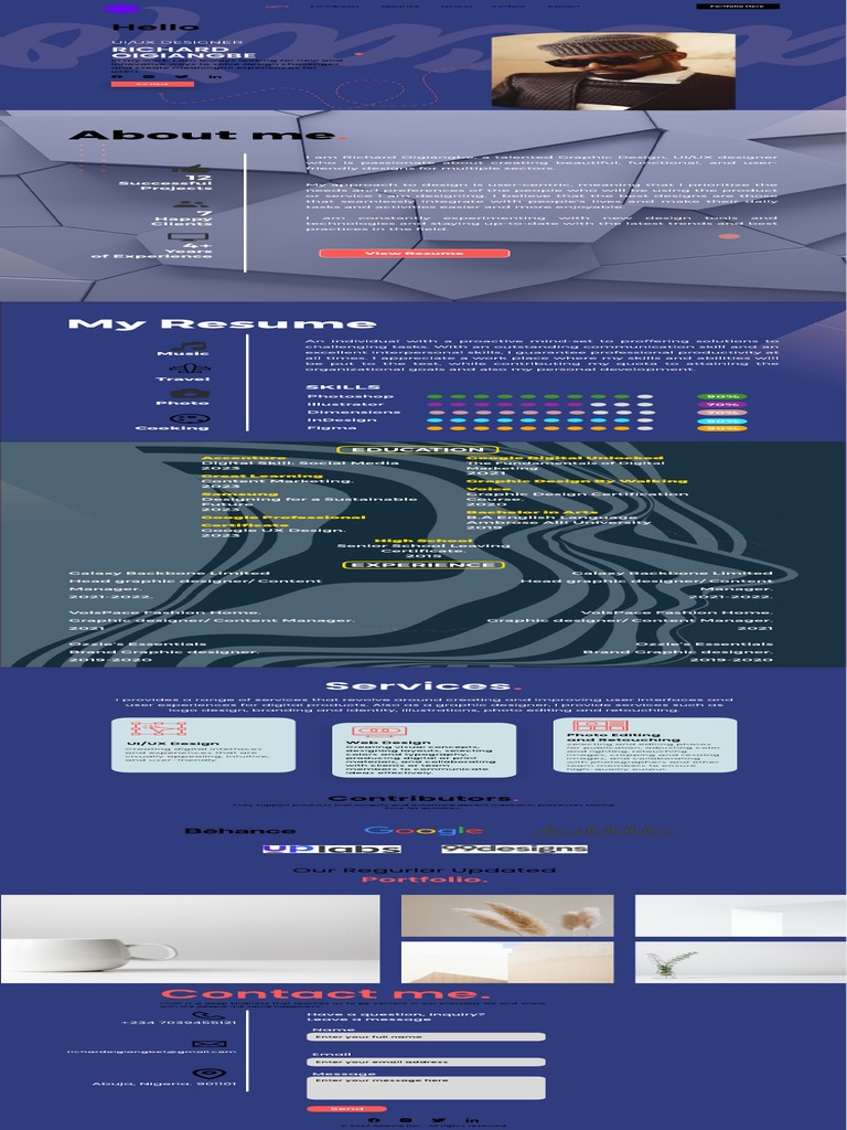 Landing Page. | PDF | Graphic Design | Image Editing