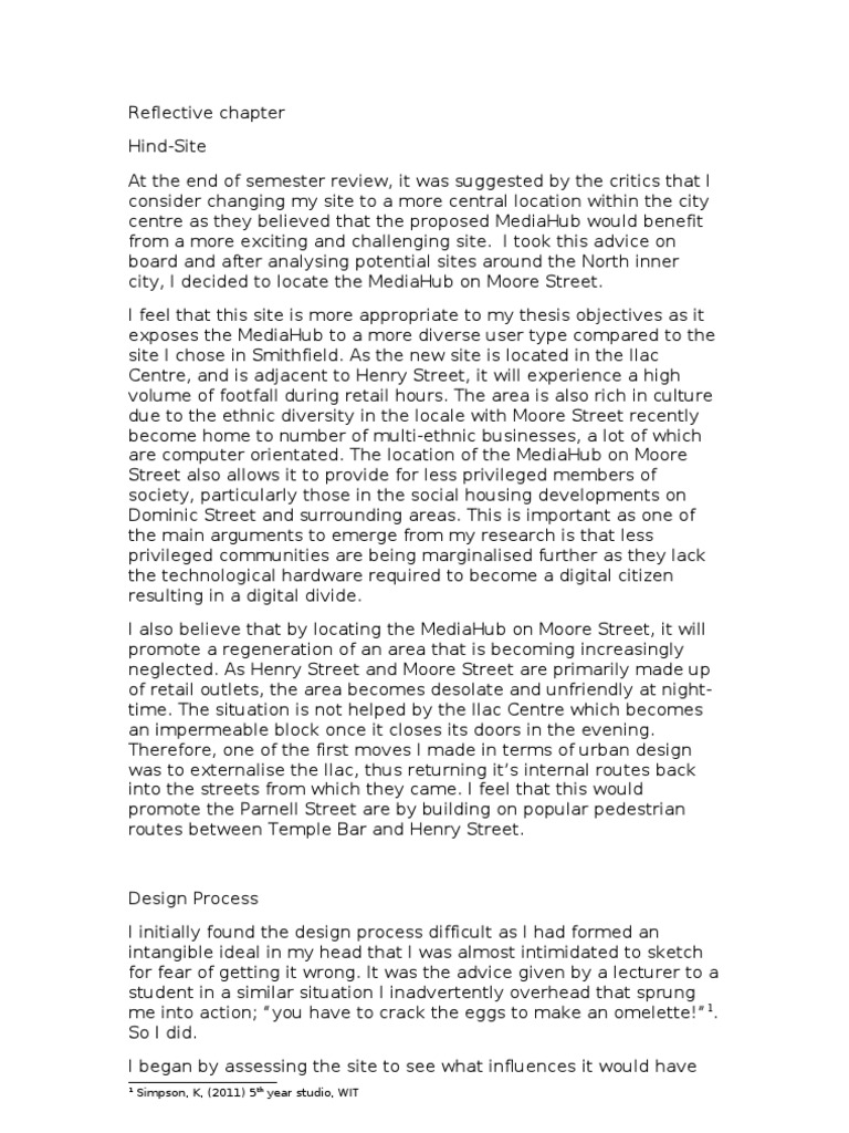 MediaHub Design Reflection and Location Analysis | PDF | Design | Retail