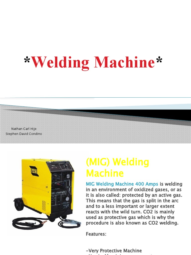 MIG vs. TIG Welding Machines Explained | PDF