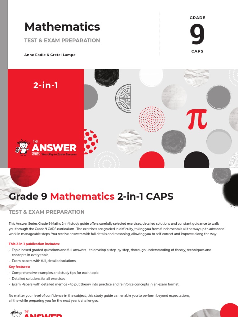 GR 9 Maths 2 in 1 Extracts | PDF