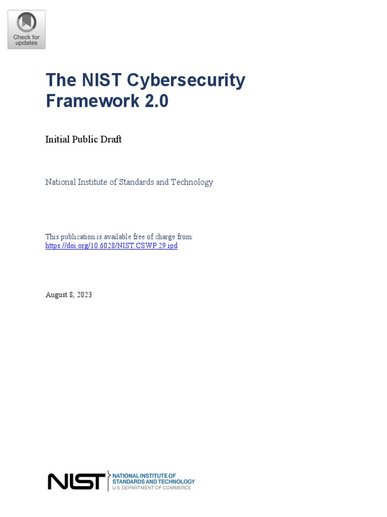 NIST Cybersecurity Framework 2 | PDF
