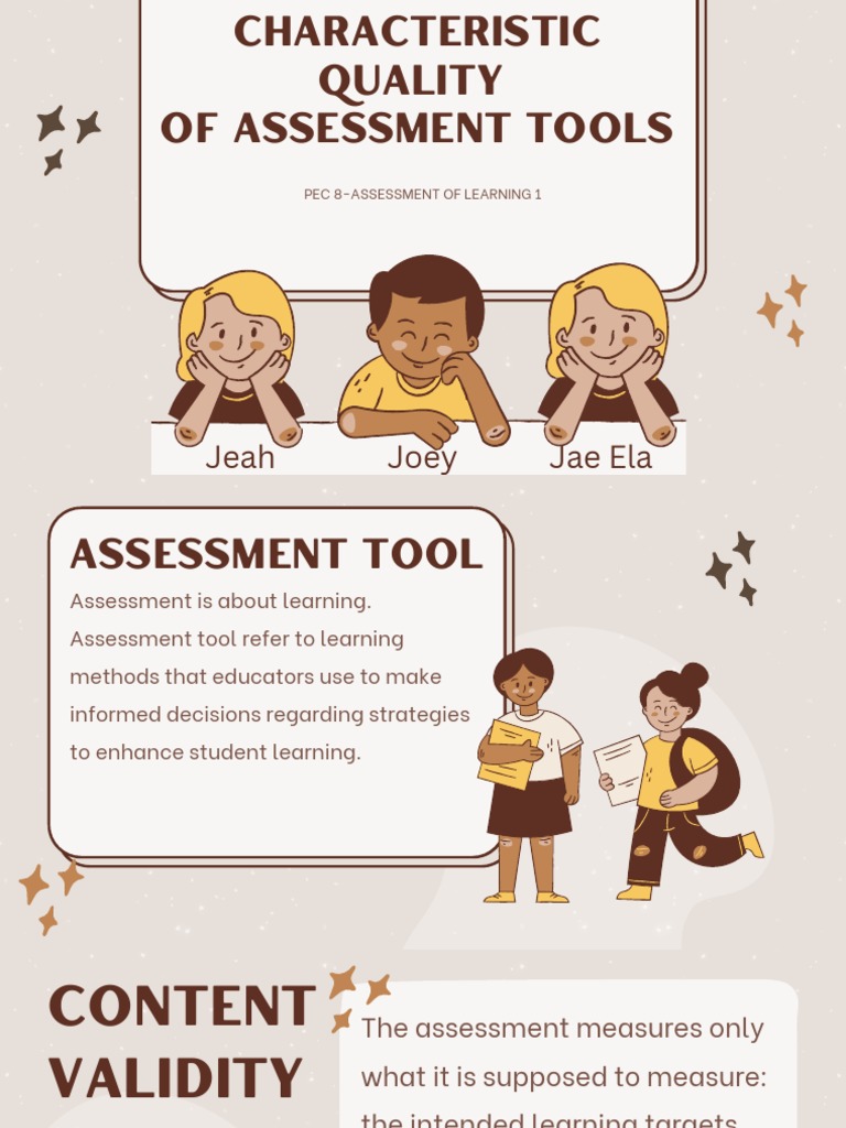 Characteristic of Quality Assessment Tools | PDF