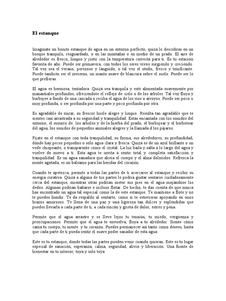 El Estanque | PDF