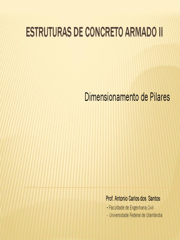 Pilares Excentricidades | PDF | Flexão (Física) | Mecânica Clássica