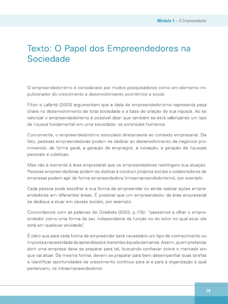 Texto 2 - Empreendedorismo | PDF