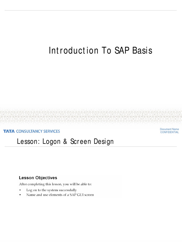 SAP Basis Training Overview | PDF | Web Server | Internet & Web