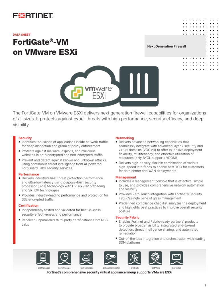 FortiGate VM ESXi | Download Free PDF | Security | Computer Security