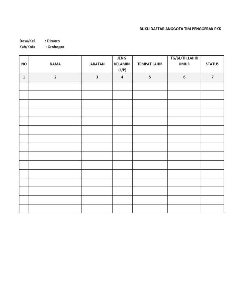 Buku PKK 6 Wajib | PDF