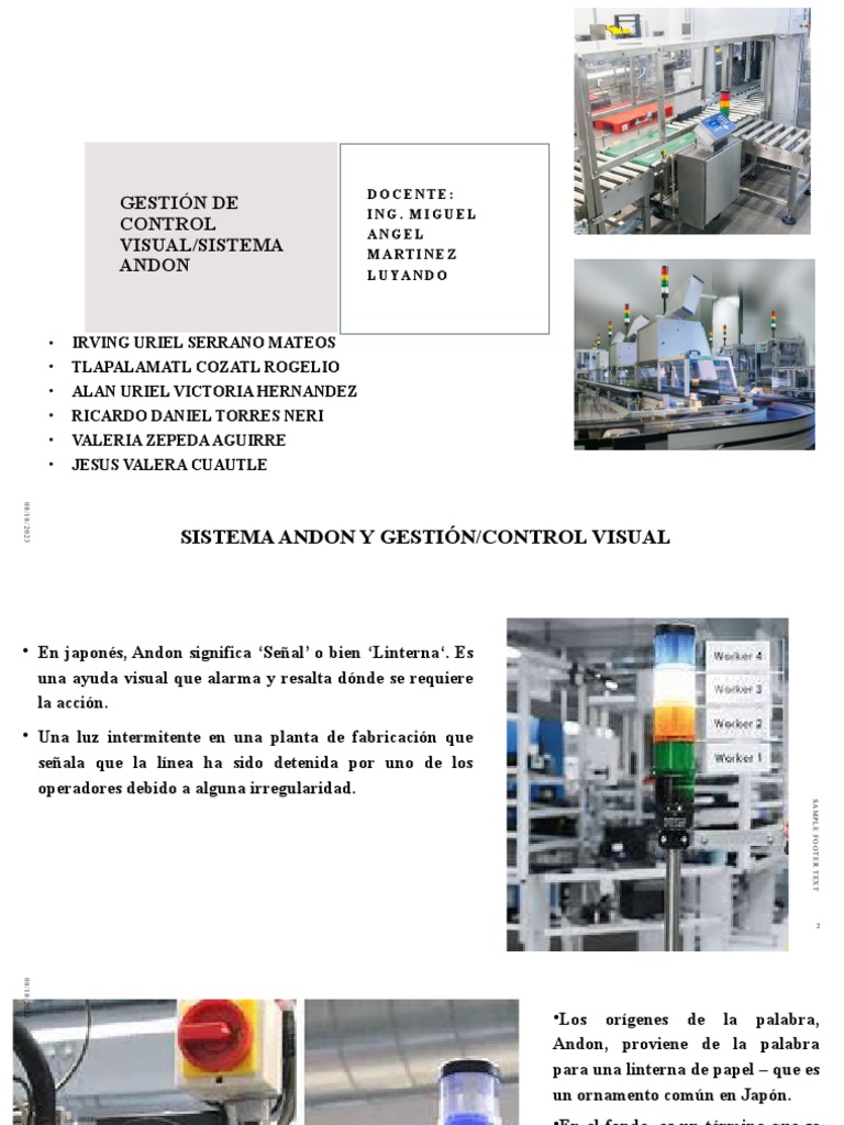 Sistema Andon: Control Visual Eficiente | PDF | Calidad (comercial) | Empoderamiento