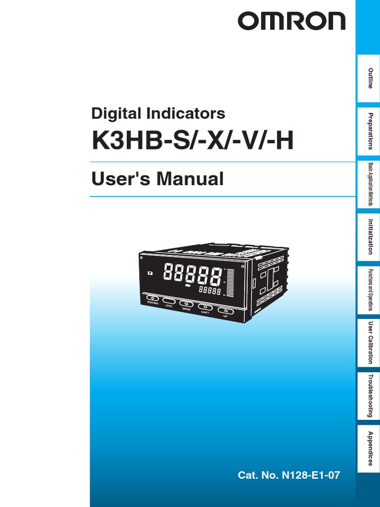 n128 k3hb-s - X - V - H Digital Indicators Users Manual en | PDF ...