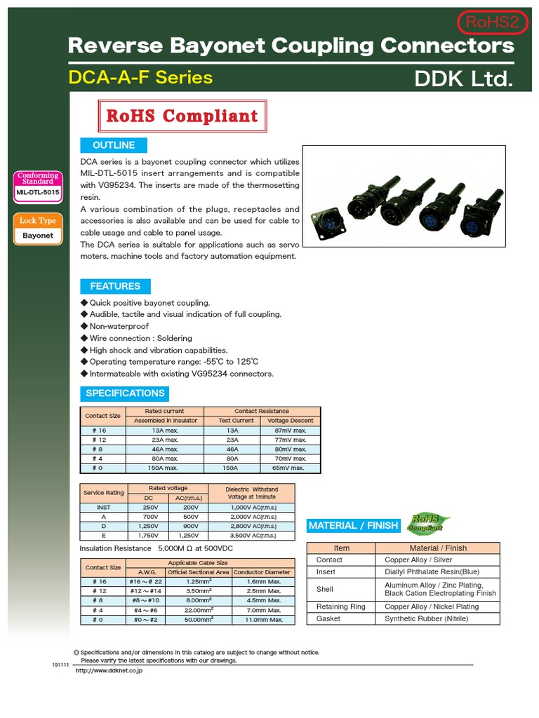 DDK - DCA-A-F Series | PDF