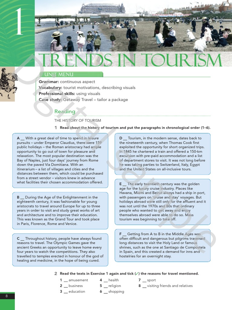 Trends in Modern Tourism History | PDF | Social Science