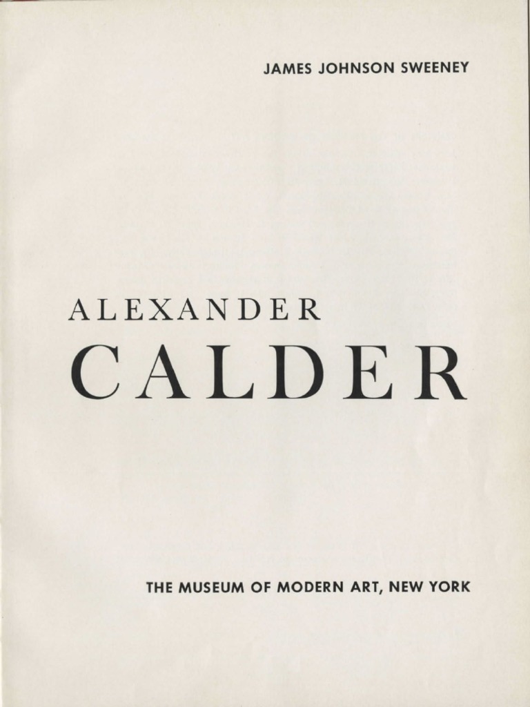 alexander calder | PDF